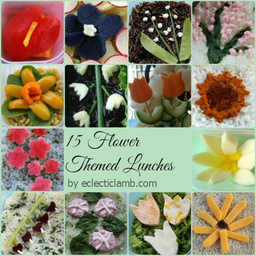 15 Flower Themed Bento Lunches | Eclectic Lamb